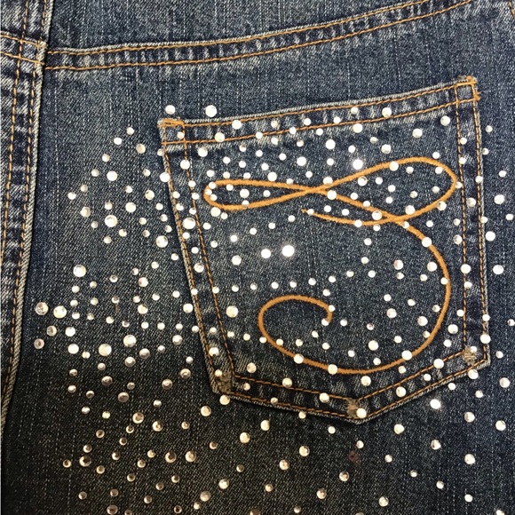 Cache | Skirts | New Cache Embellished Novelty Denim Skirt | Poshmark